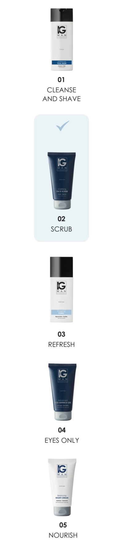 IG MAN Clarifying Face Scrub | Isabella Garcia International